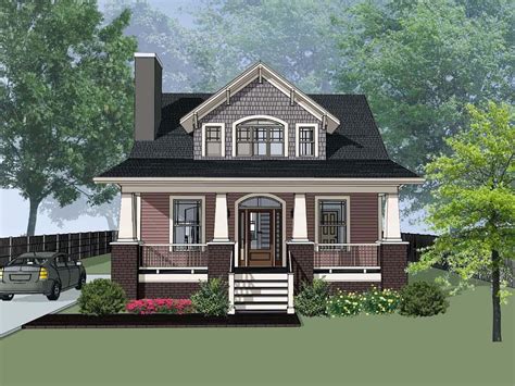 Narrow Lot Craftsman House Plans Craftsman Three Level House Plan For