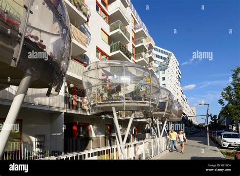 Residential Buildings With Outside With Plexiglass Protected Balconies