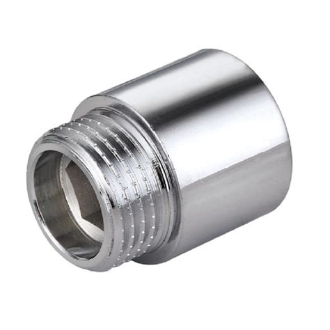 Polishing Chromed Brass Extension Nipple Threaded Plumbing Brass Nipple Reducer Fittings And