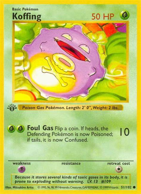 Koffing Base1 51 Pokemoncard