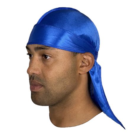 Premium Blue Silky Durag Wezteck
