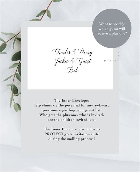 Addressing Wedding Invitations Inner Envelope