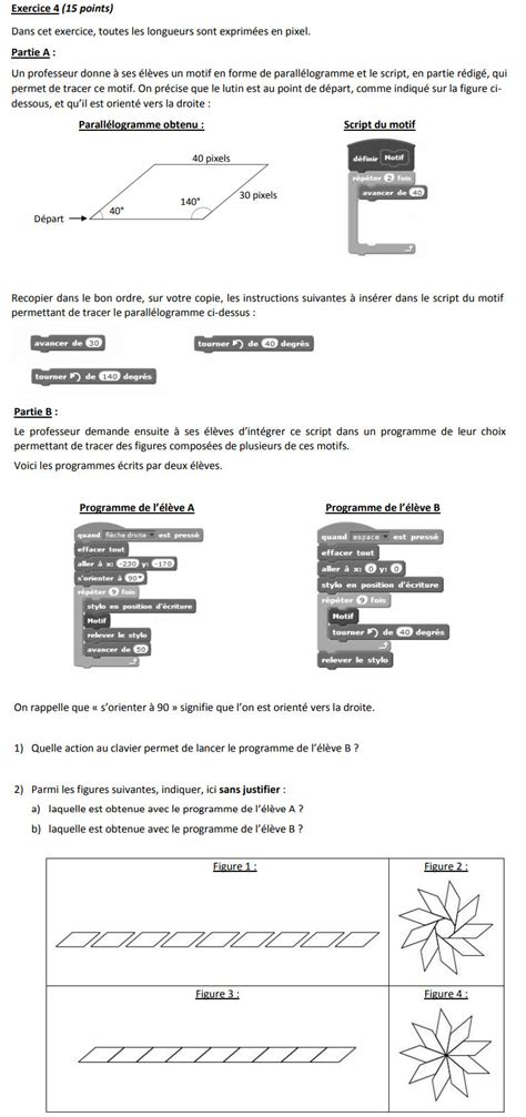 Utiliser Un Script Scratch Pour Tracer Des Parallélogrammes