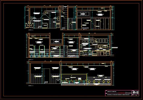 60 Kitchen And Publics Bathroom Project Autocad File Free Download