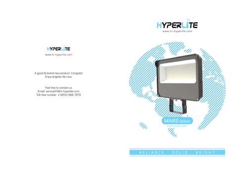 Hyperlite Led Flood Light Mars Series Product Manual Hyperlite