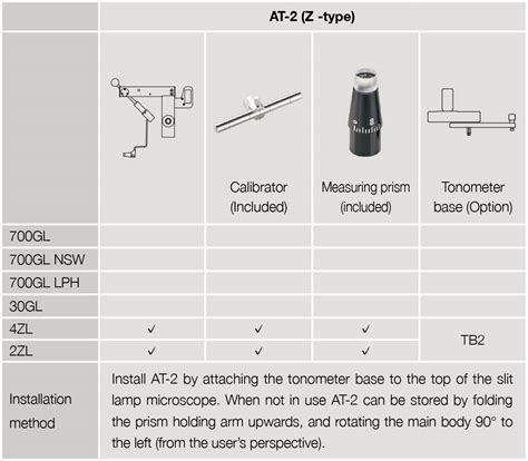 At 2 Applanation Tonometer Takagi Ophthalmic Instruments Europe Ltd
