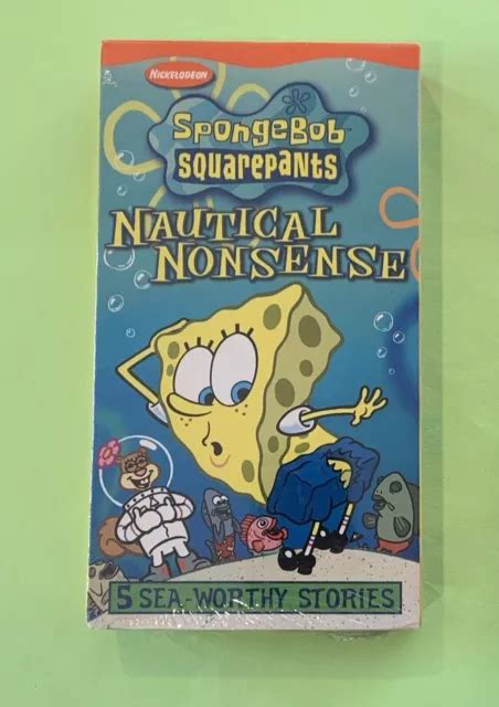 Vhs Nickelodeon Spongebob Squarepants Nautical Nonsense Watermark New Sealed £31 46 Picclick Uk