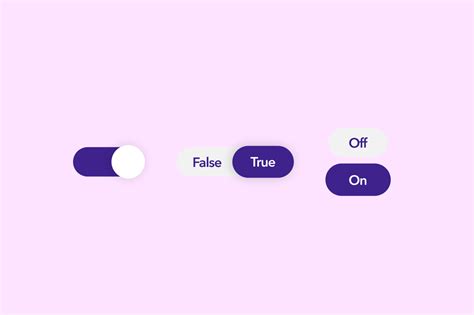 Các loại toggle trong thiết kế UI Beau Agency Vietnam