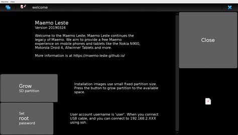 Create Some Kind Of Release Notes Welcome Application · Issue 229 · Maemo Leste