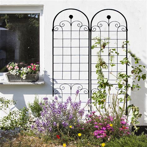 Lark Manor™ 2 Pack Metal Garden Trellis For Climbing Plants Outdoor 86