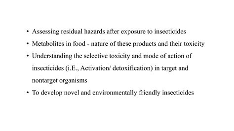 Insecticide Metabolism Phases And Examples Pptx