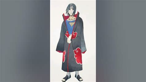 우치하 이타치 방과후수업 나루토 이타치 색연필드로잉 Youtube