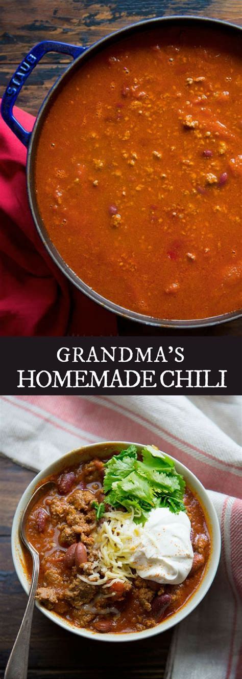 Grandmas Homemade Chili Recipe Ultimate Comfort Food For Winter