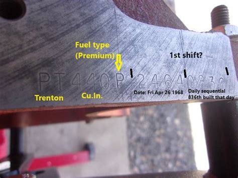 66 Coronet 440 Engine Decoding For B Bodies Only Classic Mopar Forum