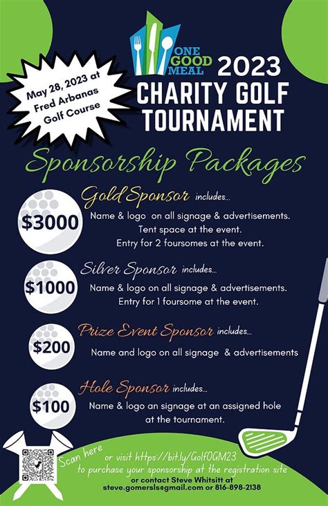 Golf Sponsorship Packages For Charity Golf Tournament