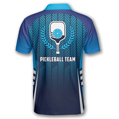 Gradient Blue Custom Pickleball Shirts For Men Primesty