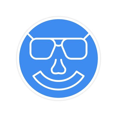 Premium Vector Smiling Face With Sunglasses Icon Vector Image Can Be