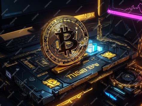 Premium Photo Kind Of Bitcoin Crypto Currency Structure On Gold Bitcoin Chip Circuit System