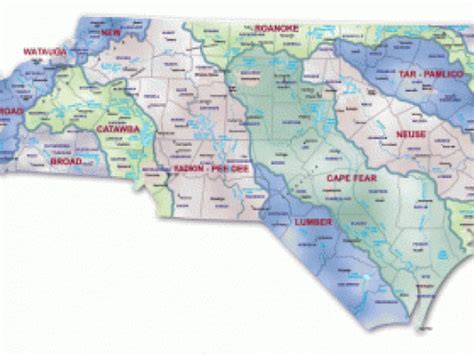 North Carolina Watershed Map