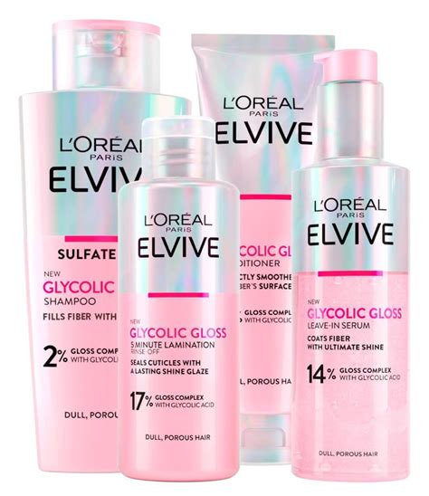 Loréal Paris Elvive Glycolic Gloss Acondicionador 150ml Champú 200ml