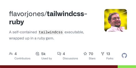 Github Flavorjonestailwindcss Ruby A Self Contained `tailwindcss