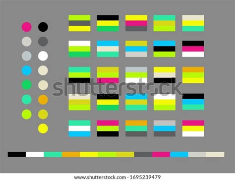 3 850 neon color chart stock vectors images and vector art shutterstock