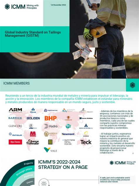 Global Industry Standard On Tailings Management Gistm 1st December