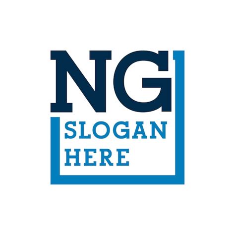 Premium Vector Minimal Initials Logo Letters N And G Ng Initial Ng Letter Logo