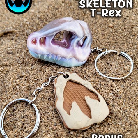 3d Printable Tiny Skeleton T Rex By Cinderwing3d