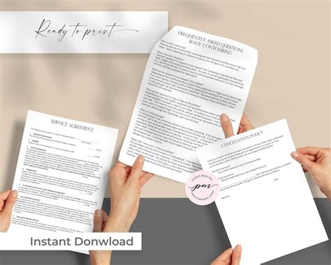 Body Contouring Client Form Template Body Contouring Consent Form