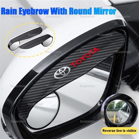 Upgraded Toyota Car Rearview Mirror Waterproof Rain Eyebrow With Round