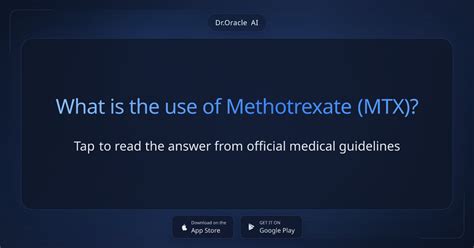 What Is The Use Of Methotrexate Mtx