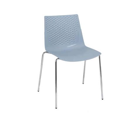 Flex Cafe Chairs Stylish Polyprop Seating With Chrome Legs 4 Colours