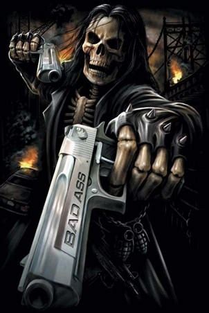 Badass Skeleton Blank Template Imgflip