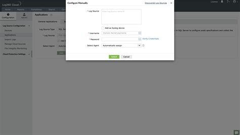 Adding Sql Server Log360 Cloud