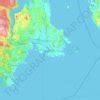 Newfoundland And Labrador Topographic Map Elevation Terrain