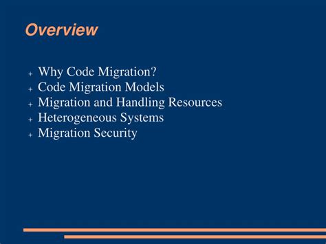 Ppt Code Migration Overview And Models Powerpoint Presentation Free