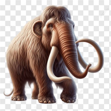 Woolly Mammoth 3d Illustration Ice Age Giant Woolly Mammoth 3d