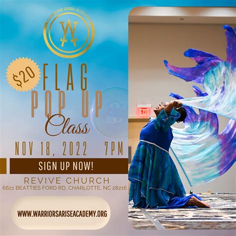 Flag Pop Up Class Warriors Arise