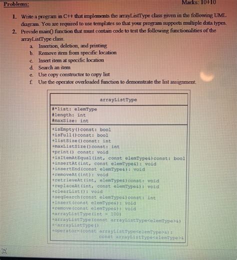 Solved Problems Marks 1010 1 Write A Program In Ch That