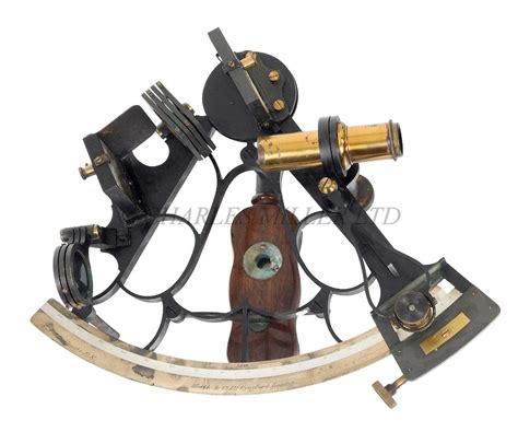 Lot 13 A 7in Radius Bell Frame Vernier Sextant By