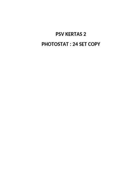 Psv Kertas 2 Form 4 Pdf