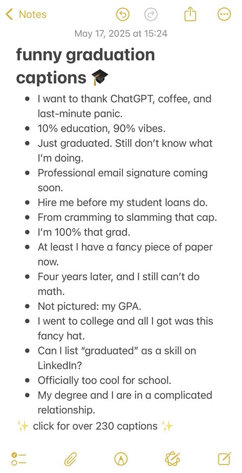230 Funny Graduation Captions Thatll Make You Laugh College Grad