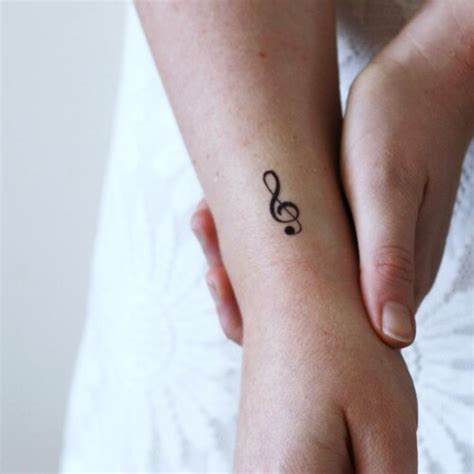 4 Small G Clef Temporary Tattoos Small Temporary Tattoo Etsy