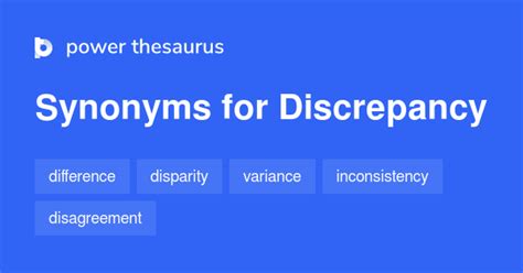 Discrepancy Synonyms 1 234 Similar Words And Phrases