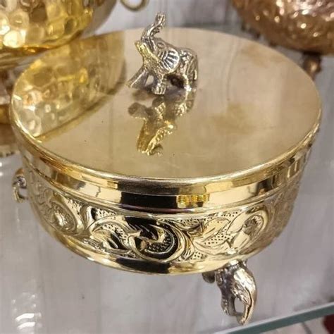 Brass Container Set Round At ₹ 200piece In Moradabad Id 22459805233