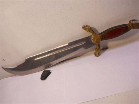 Knife Dagger Sword With Protective Black Plastic Tip Vintage