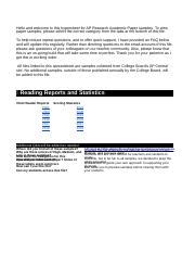Ap Research Academic Paper Samples Xlsx Hello And Welcome To This
