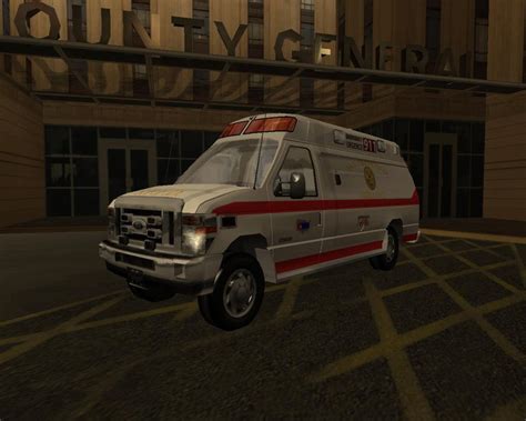 Gta San Andreas Ford E 350 Sffd San Francisco Ambulance Mod