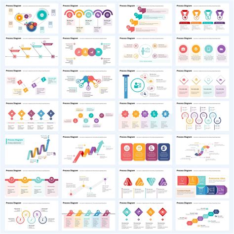 Progress Chart Powerpoint Templates Editable Presentation 191 Slides Etsy